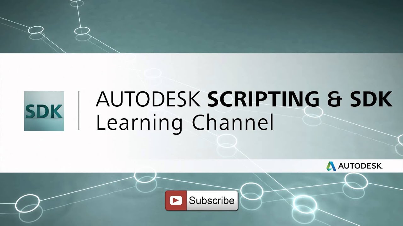 Autodesk Scripting and SDK Learning Channel Trailer - YouTube