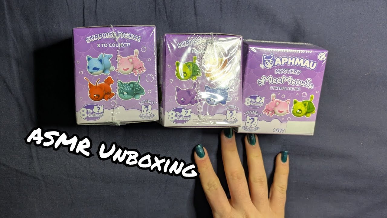 ASMR | Aphmau Meemeows Unboxing - Opening Mystery Boxes/Blind Bags #8 ...