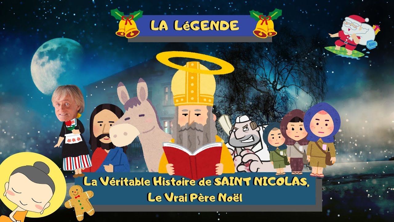 🎄CONTE ANIMÉ POUR ENFANTS : La légende de Saint Nicolas, le Véritable ...