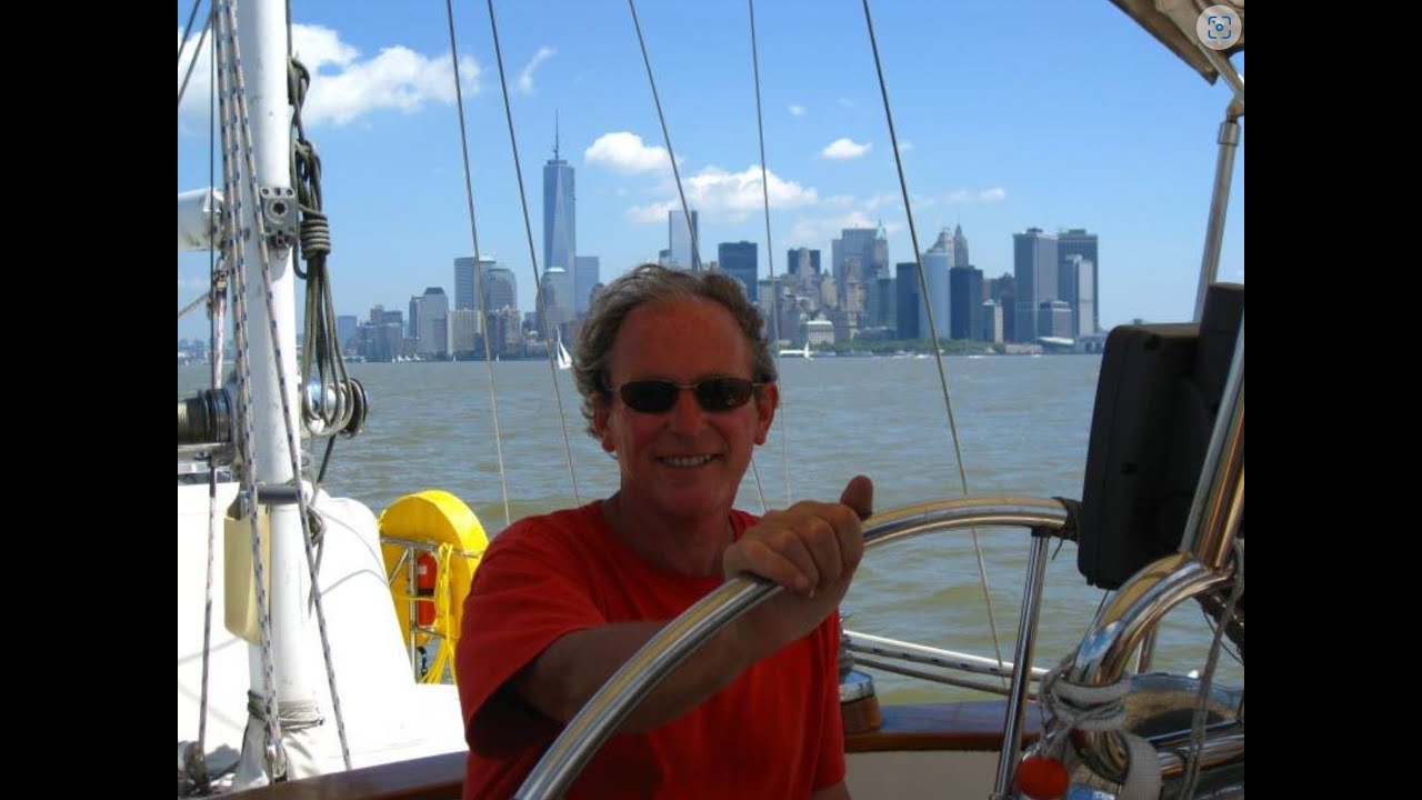 varnishing the teak cockpit table for my Hinckley sailboat - YouTube