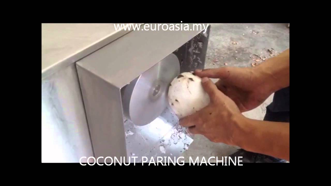 COCONUT PARING MACHINE CPM-2H - www.euroasia.my - YouTube
