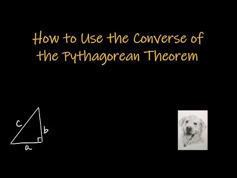 Geometry Ch7 the Converse of the Pythagorean Theorem, Classify a Triangle by Angles - YouTube