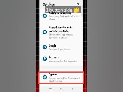 Mobile me 3 button kaise change kare | how to change 3 button navigation - YouTube