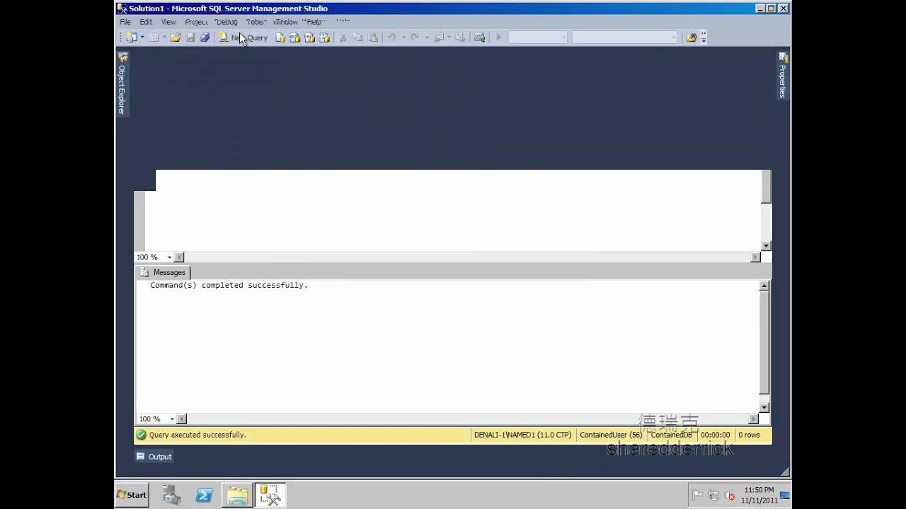 SQL Server Denali：認識Contained Databases - YouTube