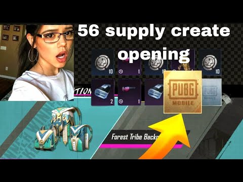 56 supply create opening 😱|| pubg mobile||| Create opening||. PUBG ...