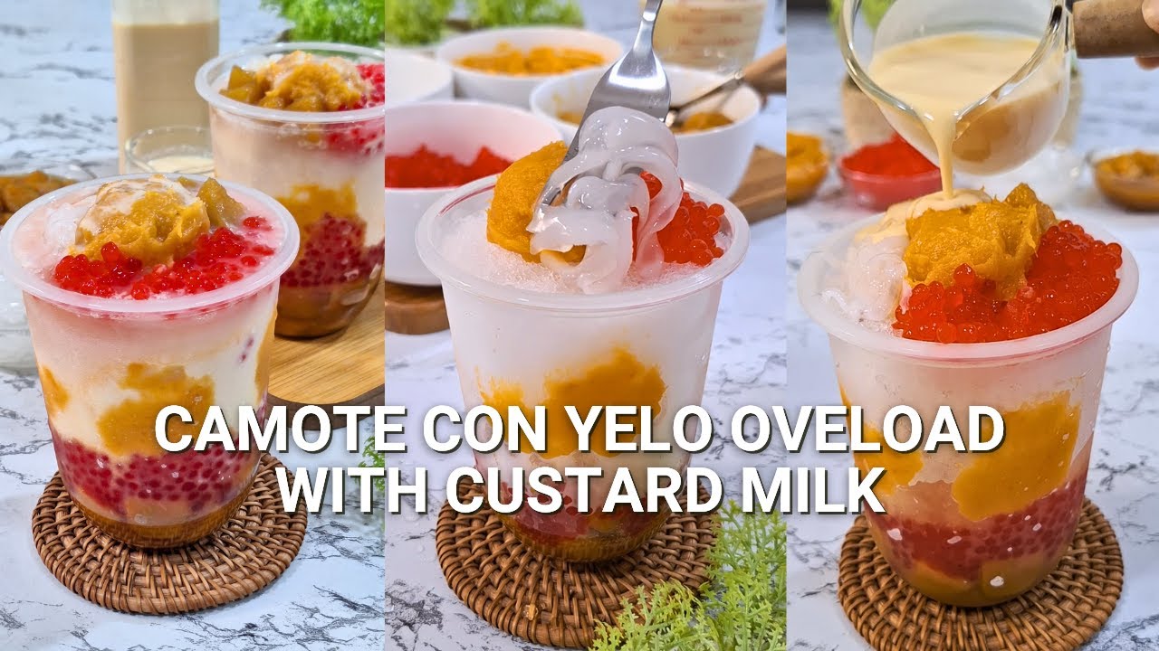 Camote con Yelo Overload with Custard Milk Recipe - YouTube