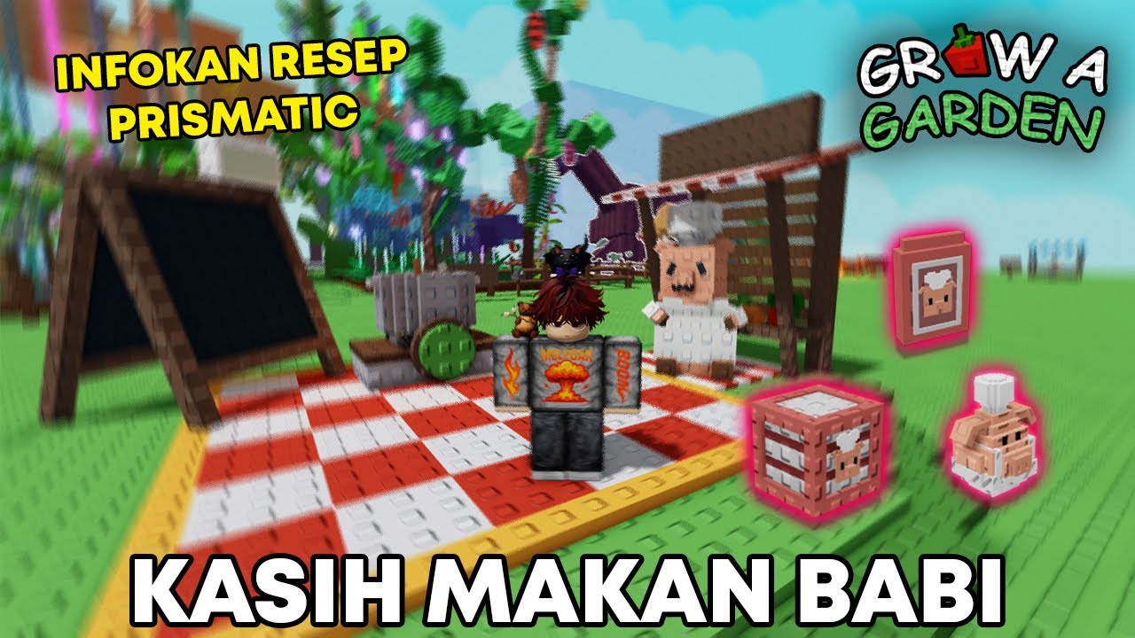 Ayo Kasih Makan Chef Babi Rakus - Grow a Garden - YouTube