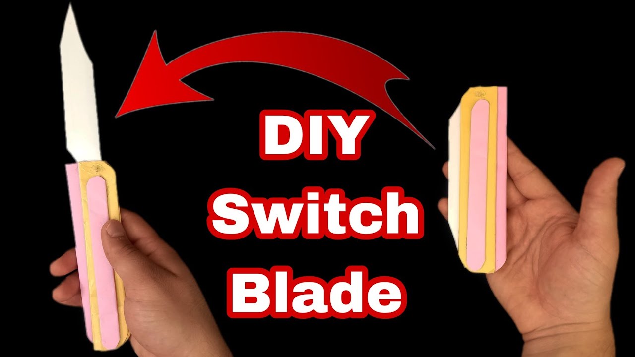 How to Make a Paper Switch Blade - Easy Tutorials /packet knife - YouTube