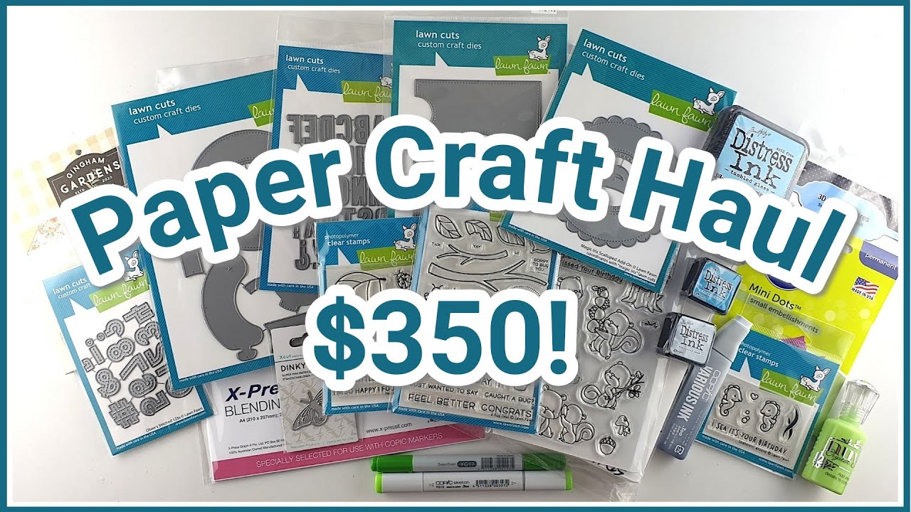 Paper Crafting Craft Haul May 2020 // Paper Craft Haul - YouTube