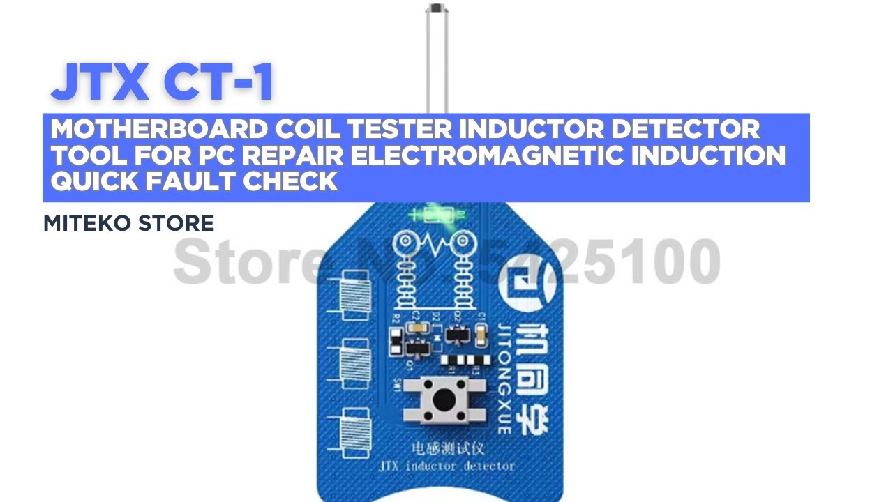 JTX CT-1 Motherboard Coil Tester Inductor Detector Tool for PC Repair ...