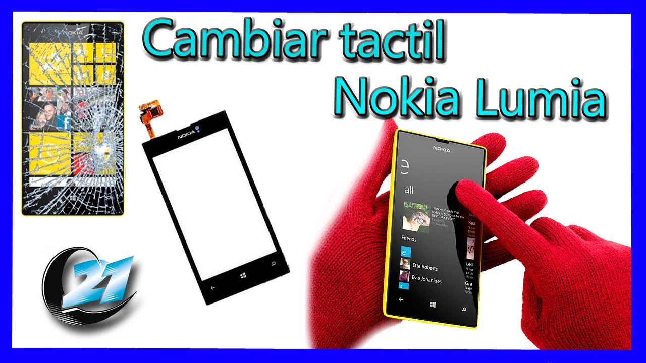 Como desarmar y cambiar Táctil "Nokia Lumia 520" - YouTube