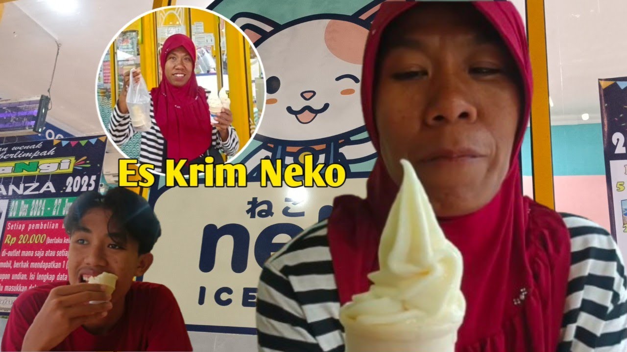 MAK E NYIDAM ES KRIM NEKO🤣🤣 akhire kelakon setelah sekian lama gk beli es krim neko - YouTube