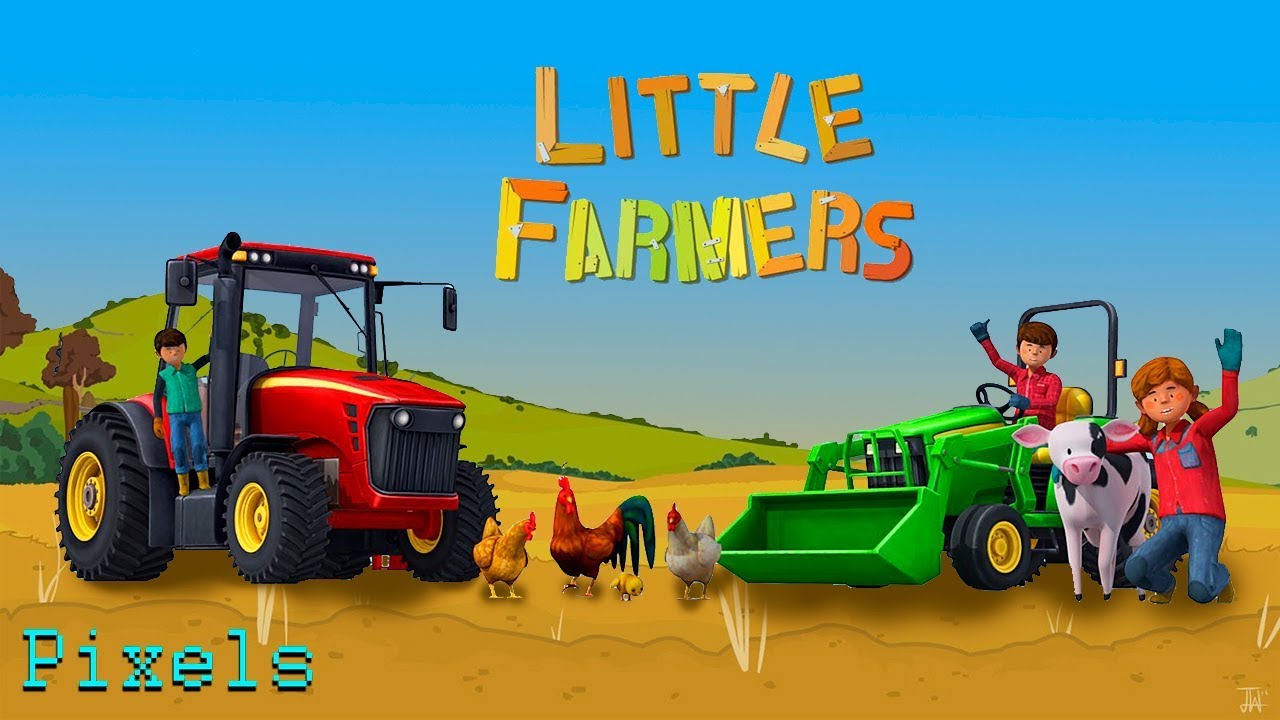 Little Farmers - Tractors and Harvesters for Kids - YouTube
