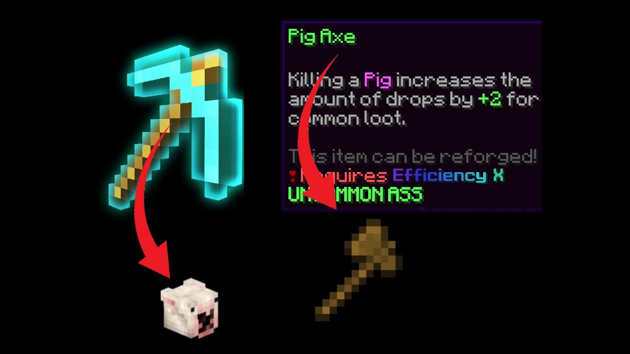 [YTP] This Pig Axe Costs 2 Stone to craft - YouTube