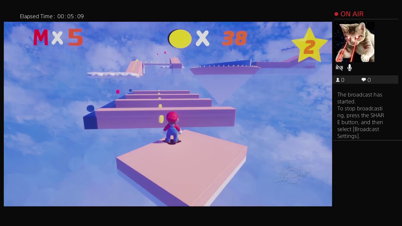 Super mario 64 in dreams on ps4 pro vr - YouTube