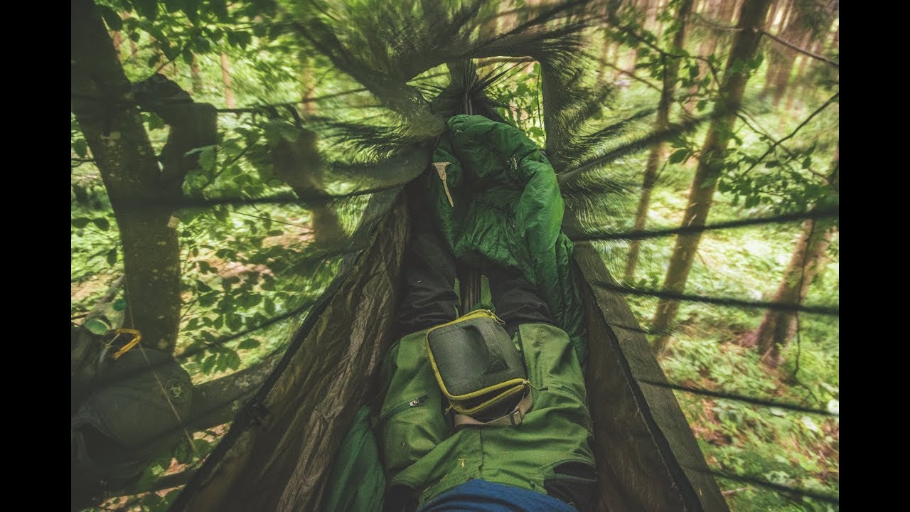 Tree Camping | Setting Up Hammock 10m Above Ground - YouTube