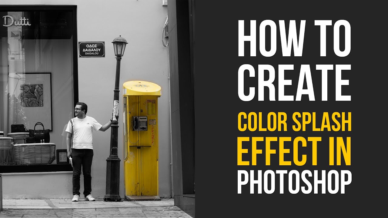 How to Create the Color Splash Effect in Photoshop CC - YouTube