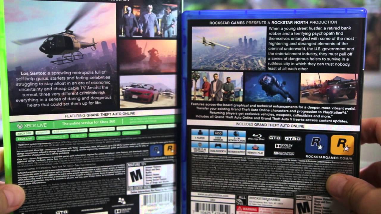 Unboxing Grand Theft Auto V for the PlayStation 4 - GTAV PS4 - YouTube