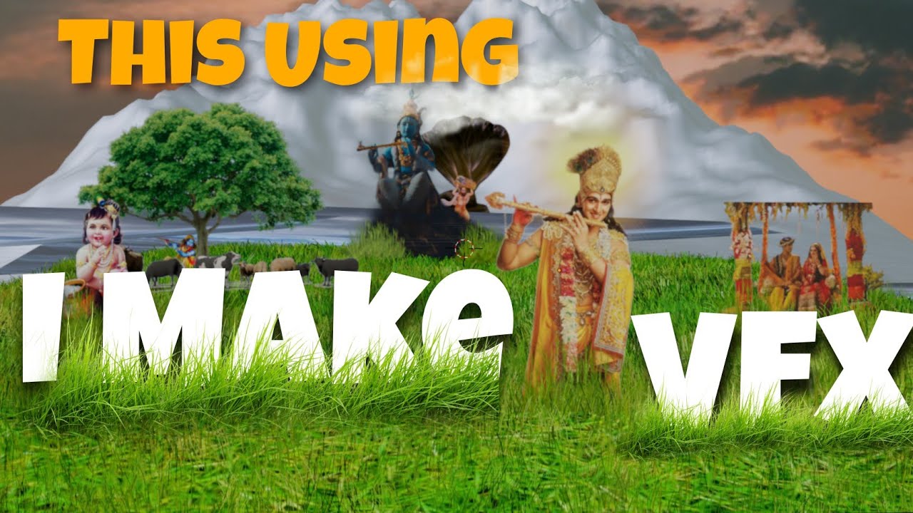 I Made This Using VFX || Krishna ||Krishna janamstimi special video # ...