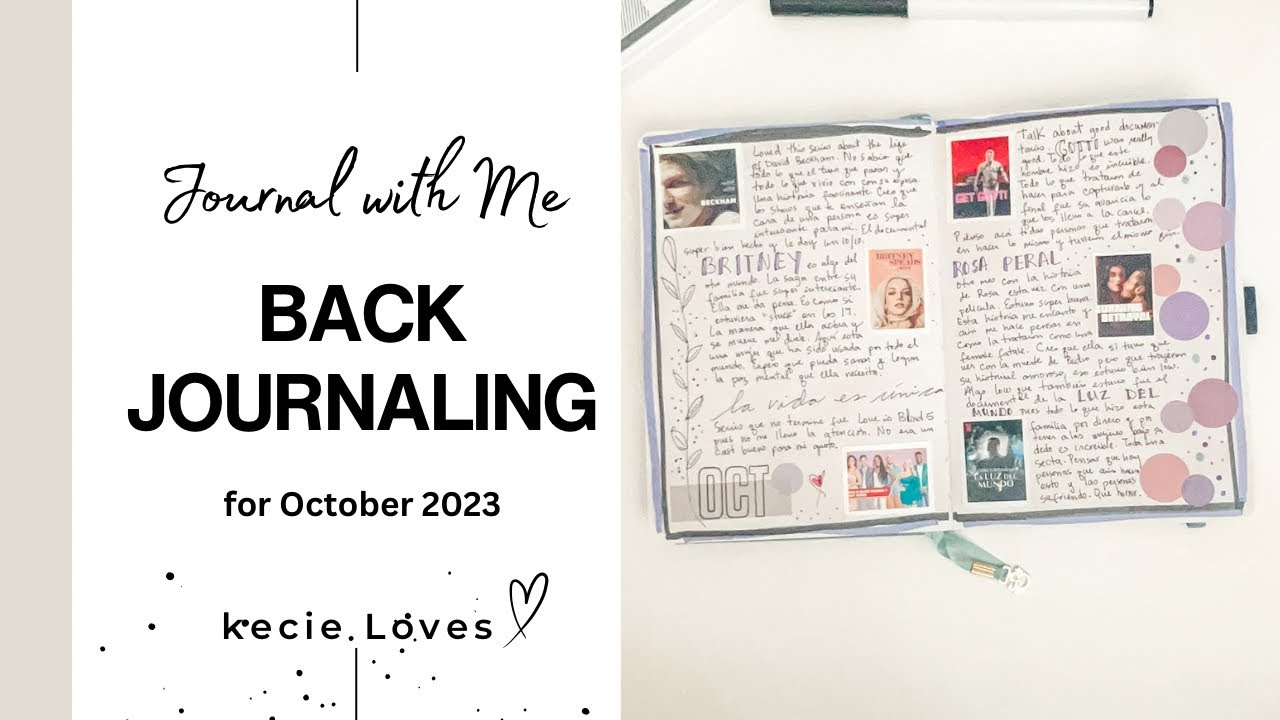 Back Journaling in my Currently Journal for October 2023 | Journal with ...