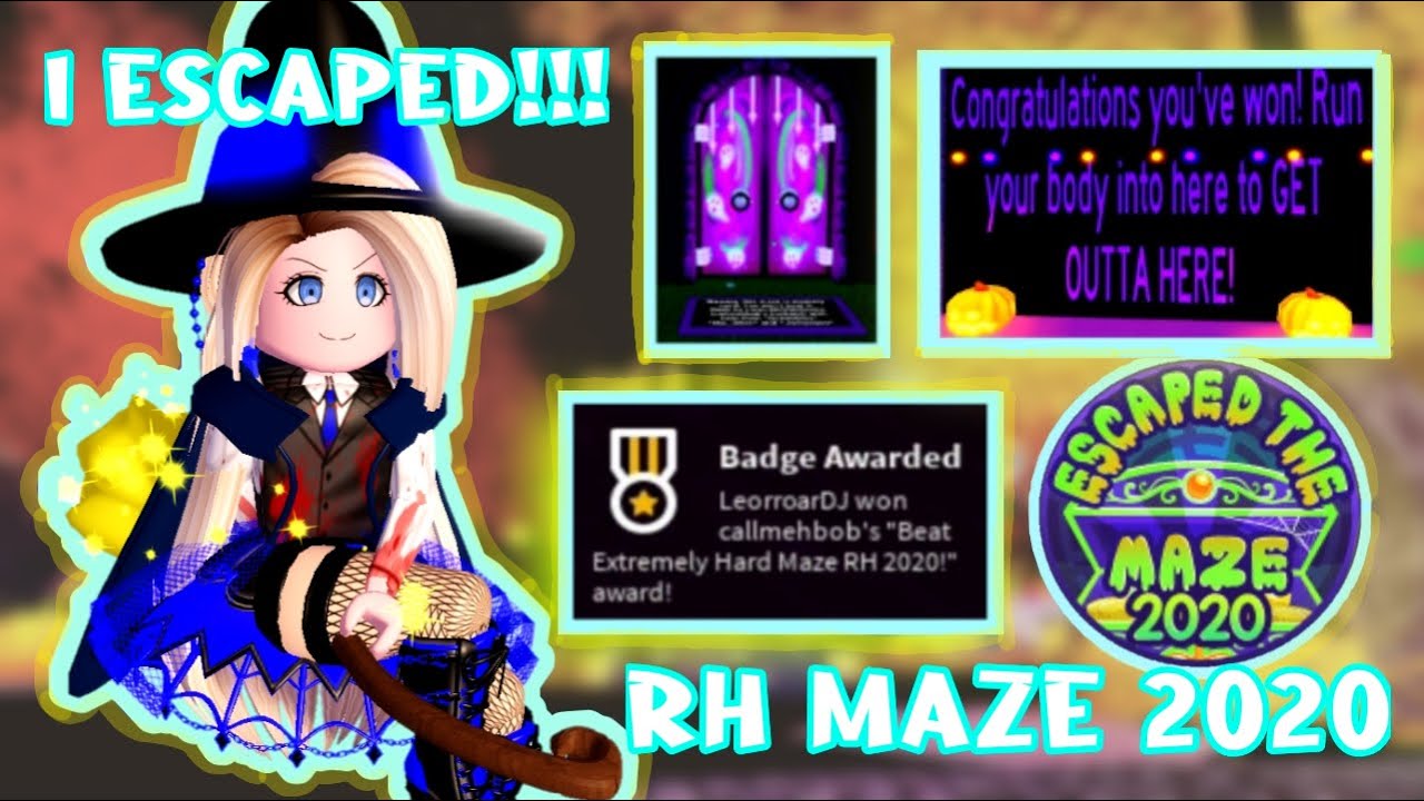 HOW TO BEAT THE SUPER HARD ROYALE HIGH HALLOWEEN MAZE 2020!!ROYALE HIGH ...