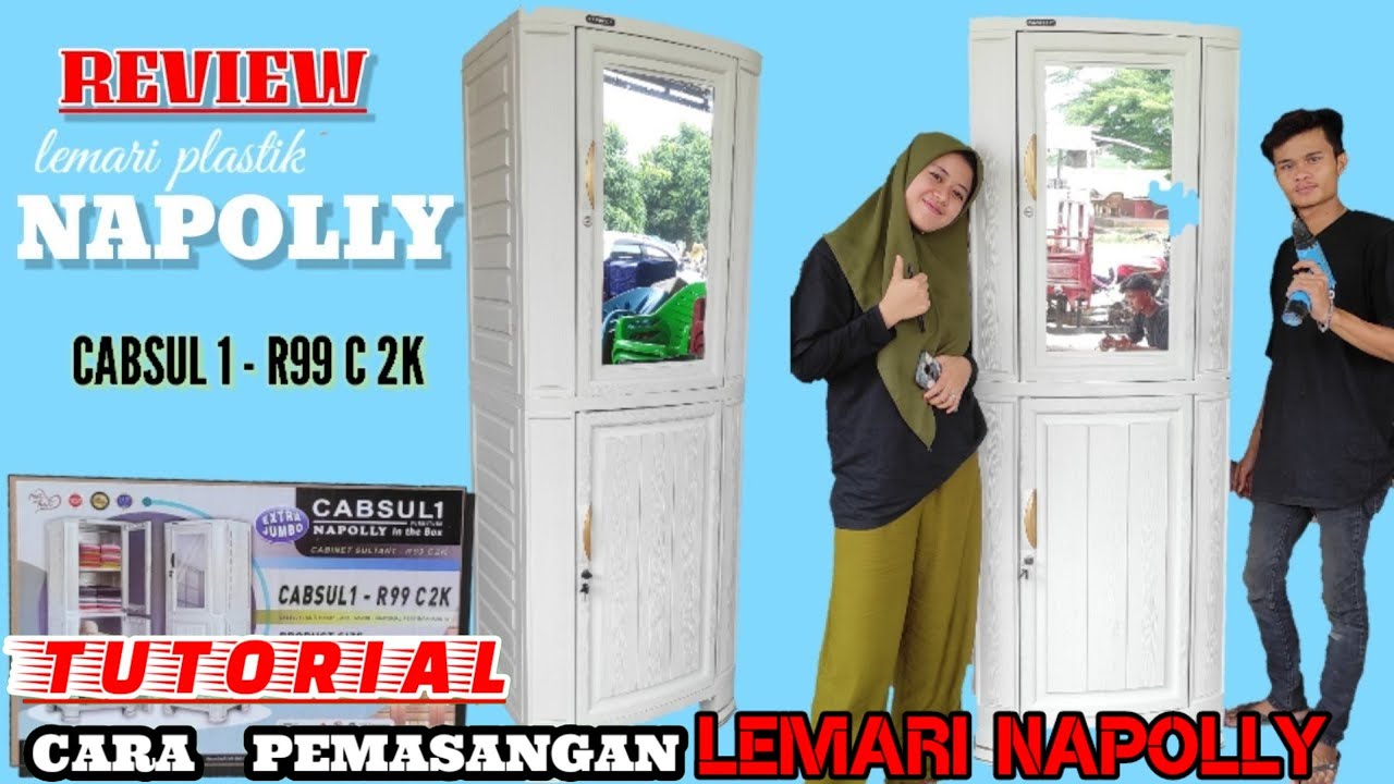 Cara merakit lemari napolly CABSUL 1 - R99 C 2k - YouTube
