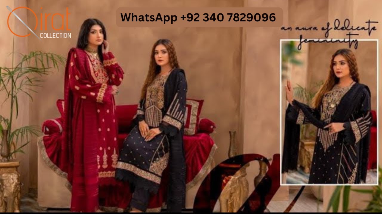 Zarlish By Wareesha Luxury Winter Collection #qiratcollection #zarlish ...