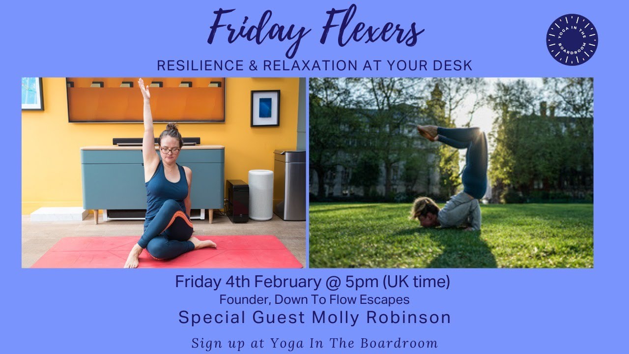 Yoga in the Boardroom - Friday Wind-down Sequence - YouTube