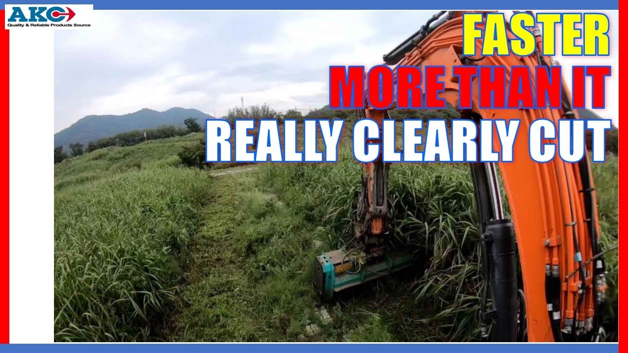 Faster Clearly Cut Away Flail Mulcher RM1600-8 - YouTube