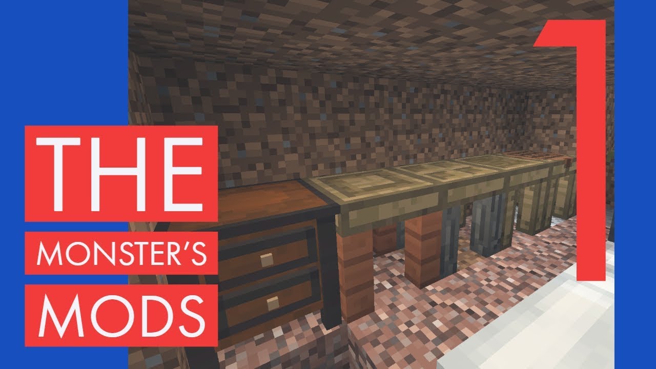 The Monster's Mods Begins! - Episode 1 | Minecraft Modded Survival ...