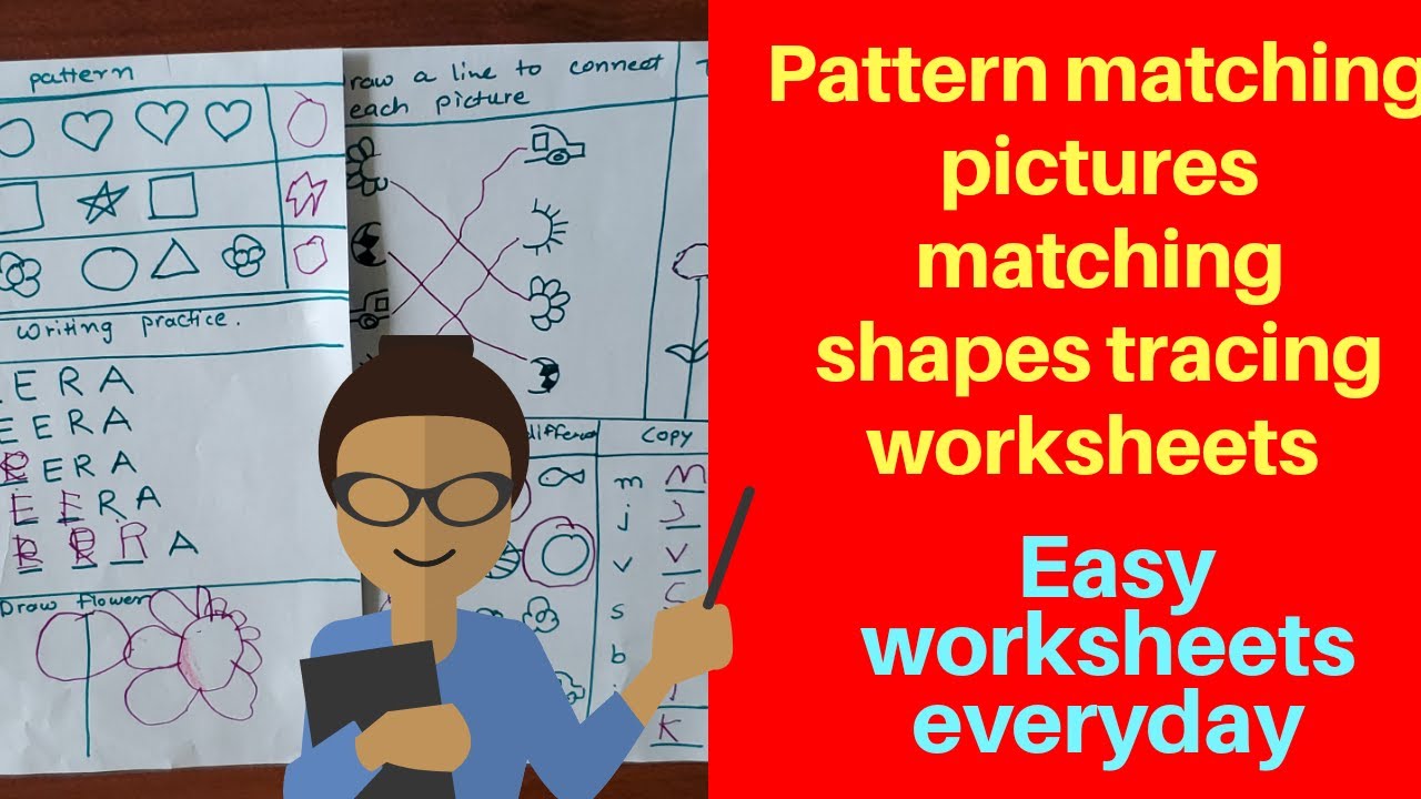 Worksheets for preschoolers, nursery kids | Pattern and pictures ...