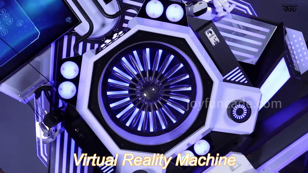 dual-screen synchronized two-player vr standing platform arena equipped ...