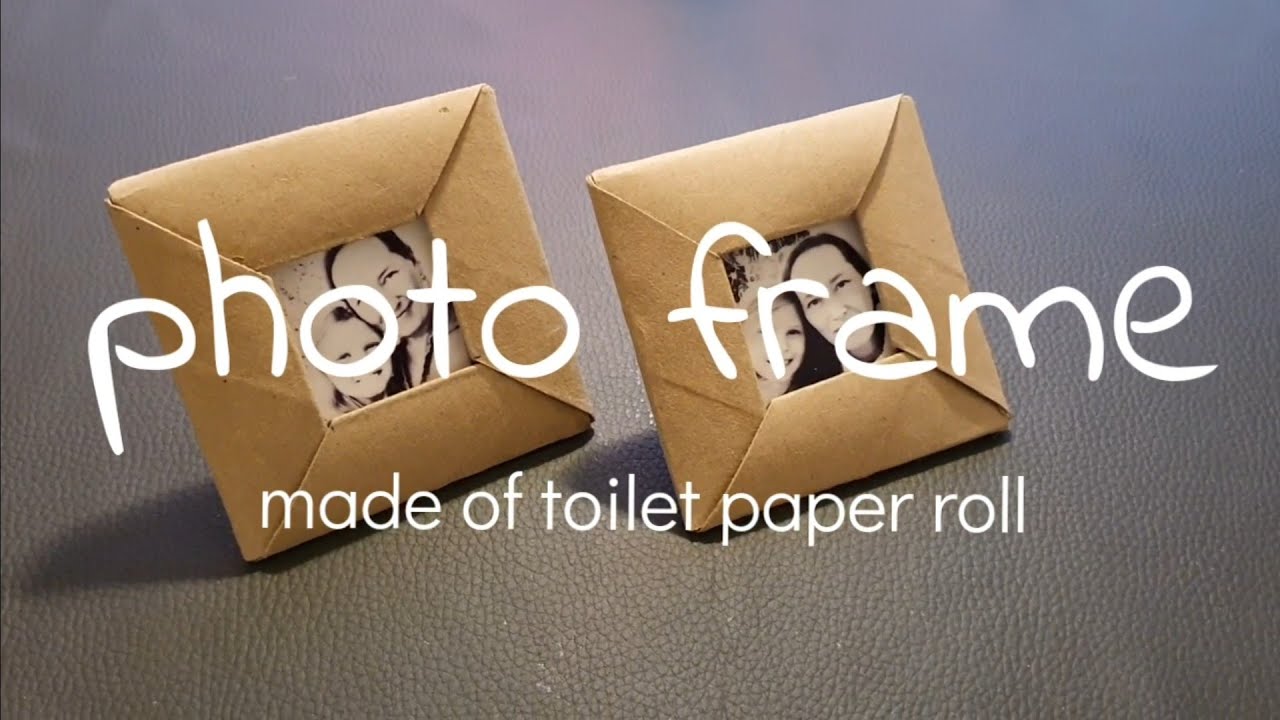 Photo frame made of toilet paper roll (@miem) - YouTube