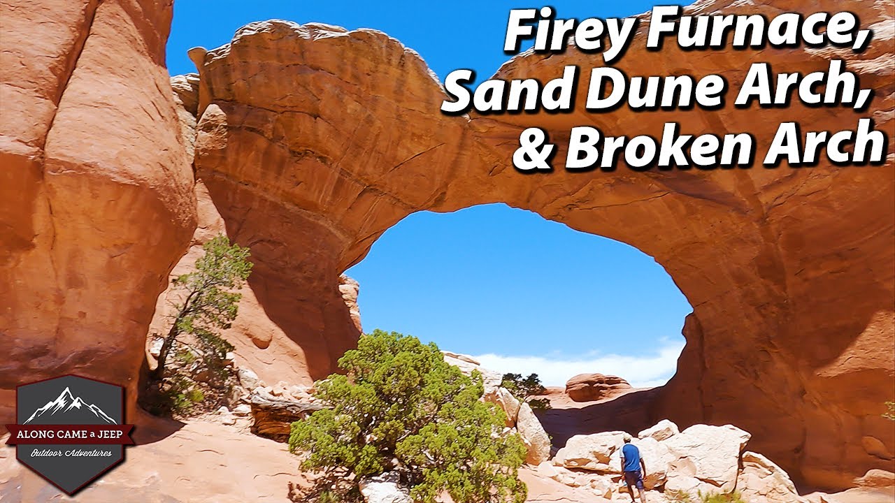 The Fiery Furnace, Sand Dune Arch, & Broken Arch - YouTube