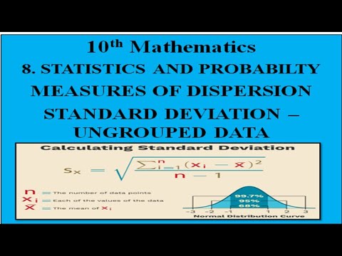 #Standard deviation 10th Maths Unit 8 - Standard deviation for ungrouped data - Learn with me ...