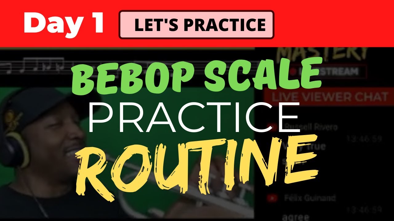 20min Bebop Scale Play-Along | Day 1 #100DaysofPractice - YouTube