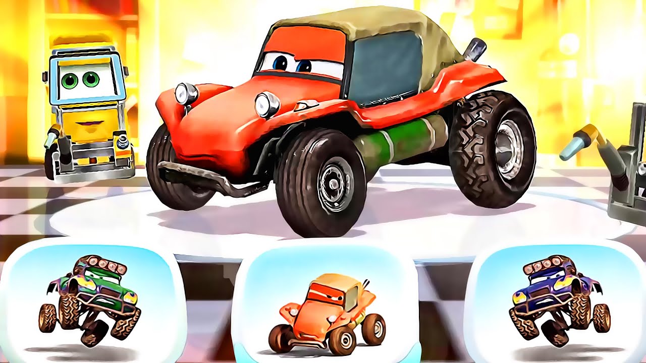 Sandy Dunes VS Luigi || Cars 2: Fast as Lightning - YouTube