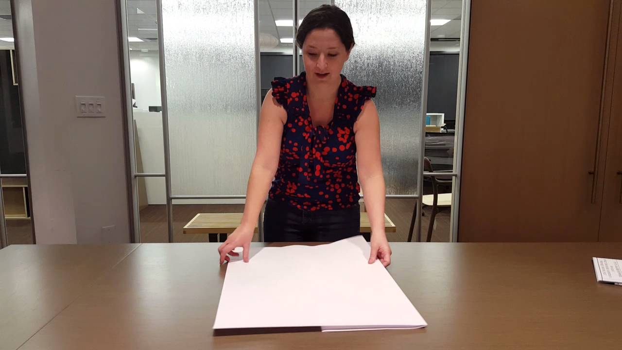 How To Fold An Architectural Drawing YouTube