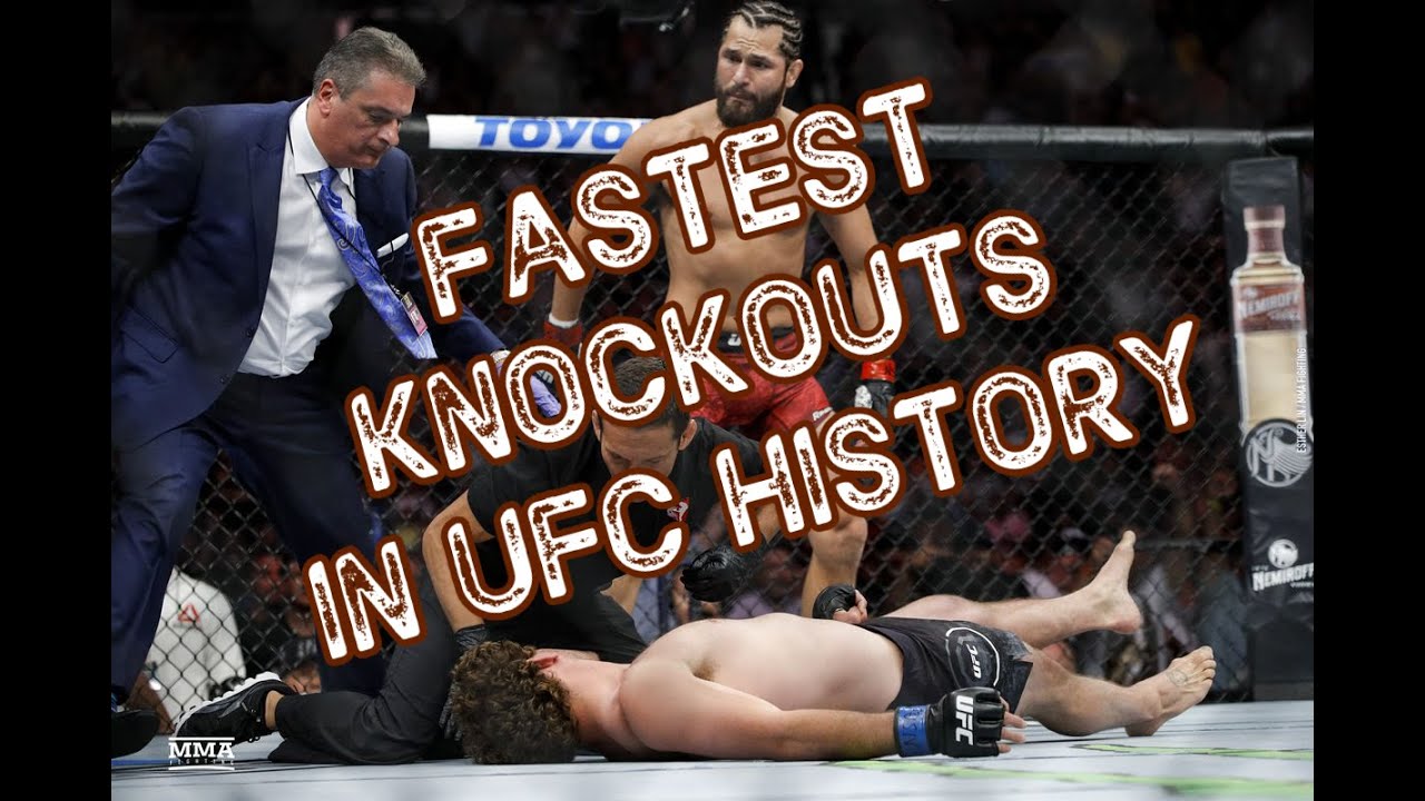 Fastest Knockouts In Ufc History Youtube