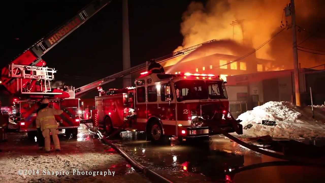 ShapPhoto Cicero IL massive warehouse fire 1-21-14 - YouTube