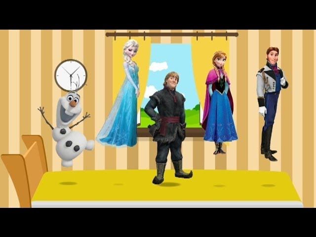 Frozen Five Little Elsa Jumping on the Bed 2 | 5 Little Monkeys Jumping ...