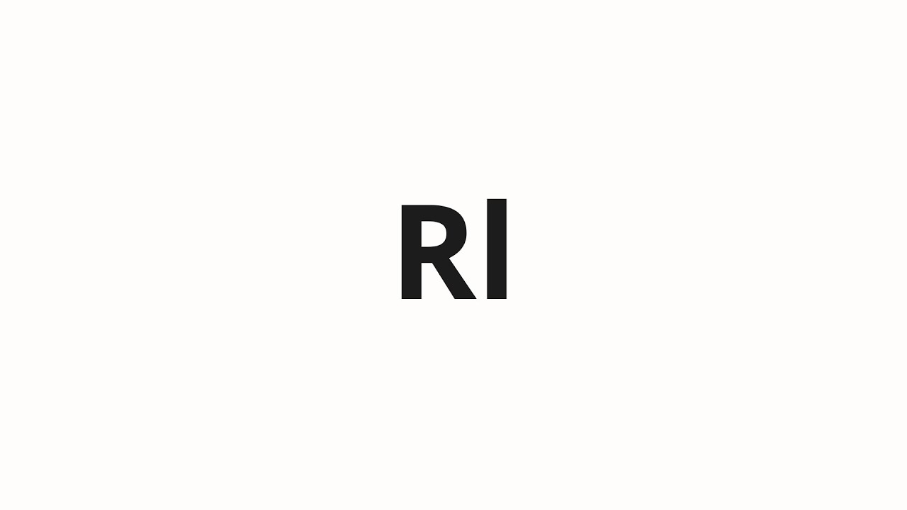 How to pronounce Rl - YouTube