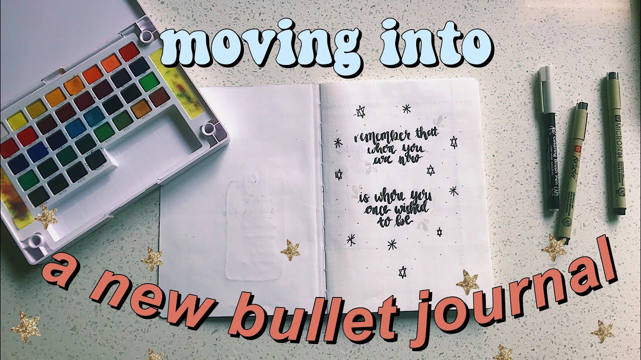 moving into a new bullet journal + june plan w/ me - YouTube