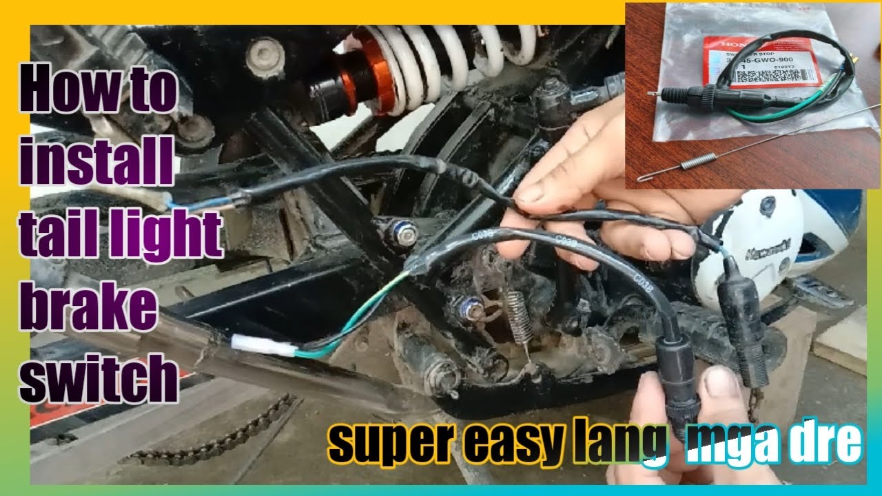 #19. How to install tail light brake switch - YouTube