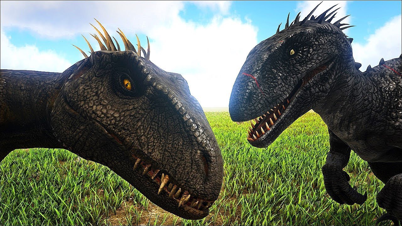 New Indoraptor Vs Old INDORAPTOR! + Dinos Ark Survival Evolved - YouTube