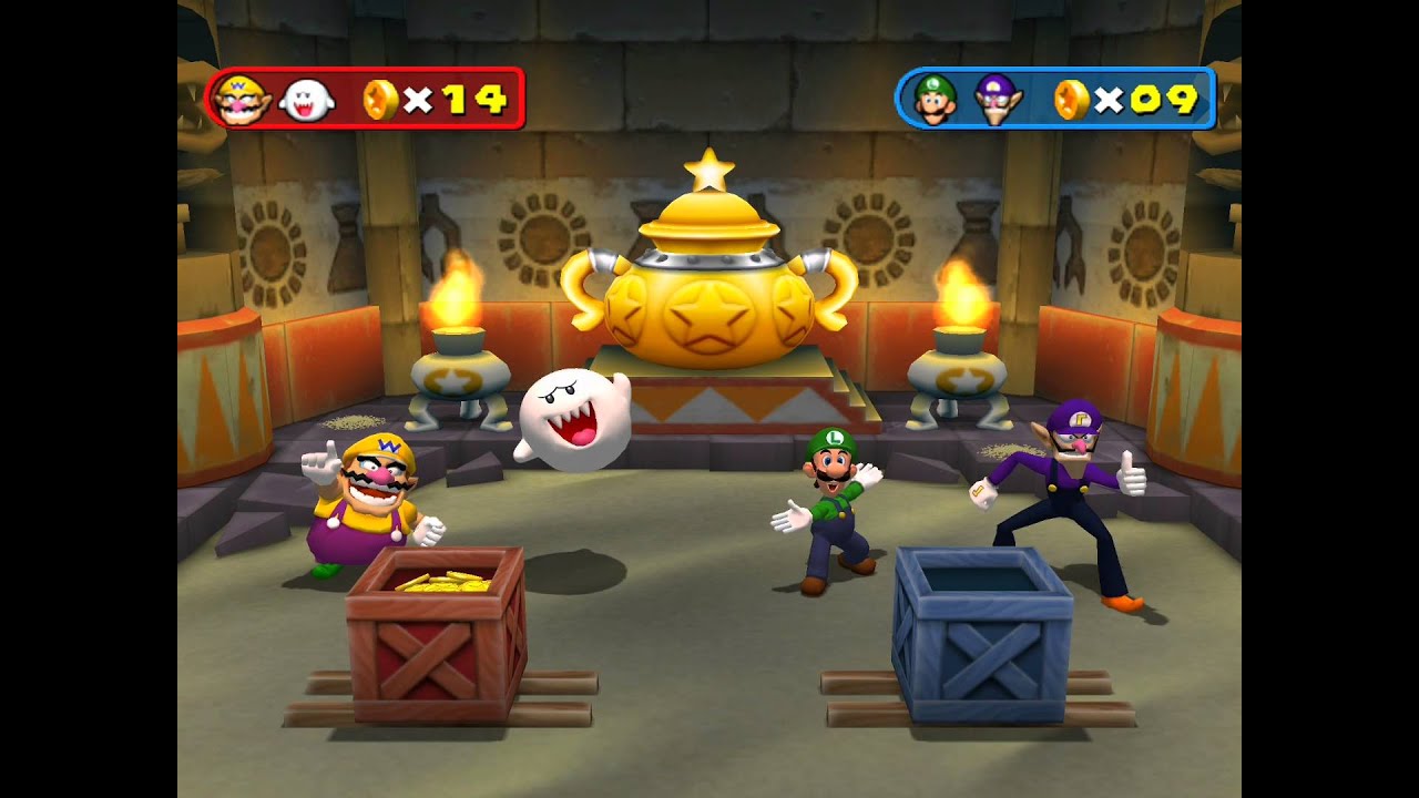 Mario Party 7 minigame: Pyramid Scheme 60fps - YouTube