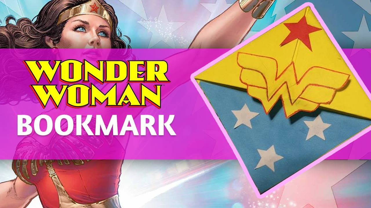 [Time-Lapse] - DIY Wonderwoman Bookmark Corner Tutorial - YouTube