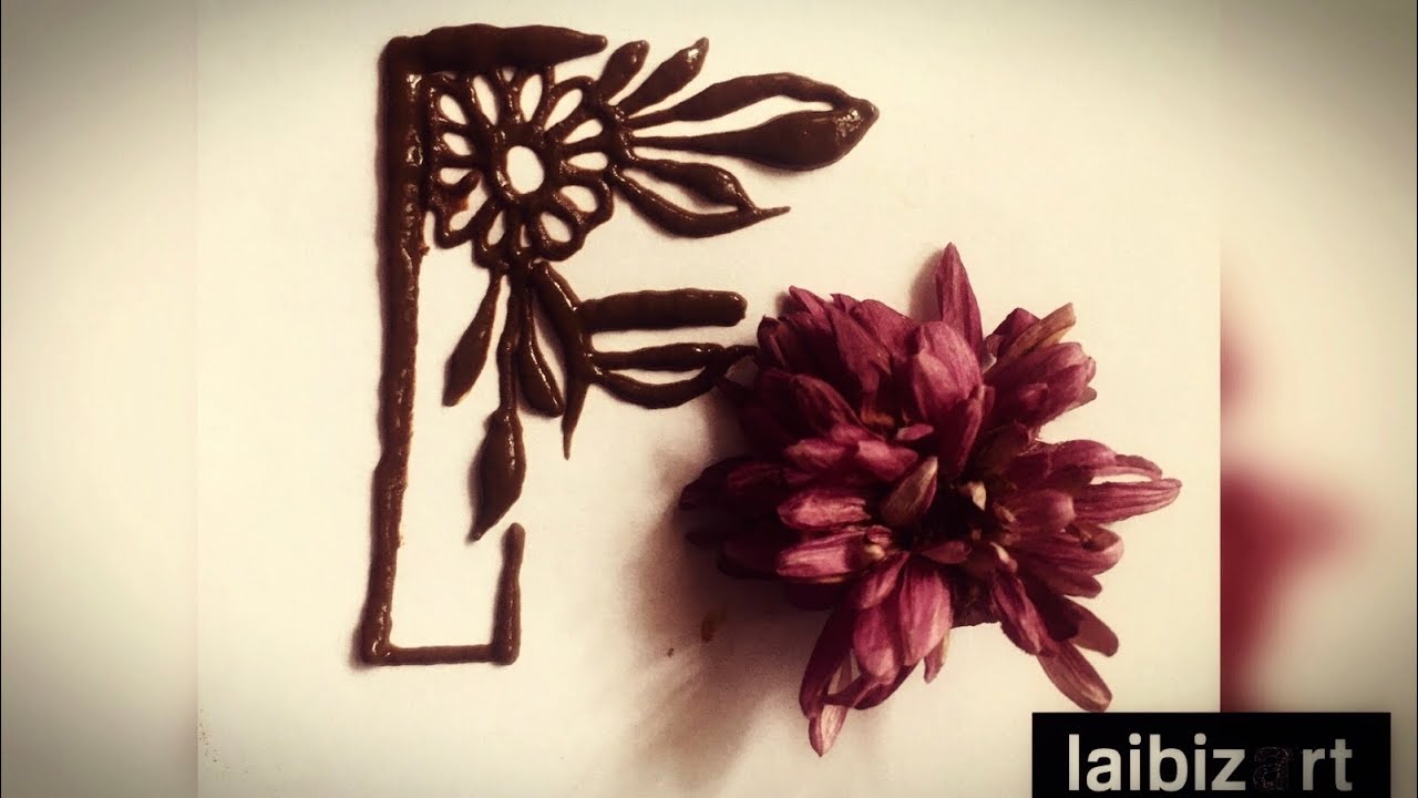 Alphabet mehndi design/alphabet F mehndi design for hands #alphabet# ...