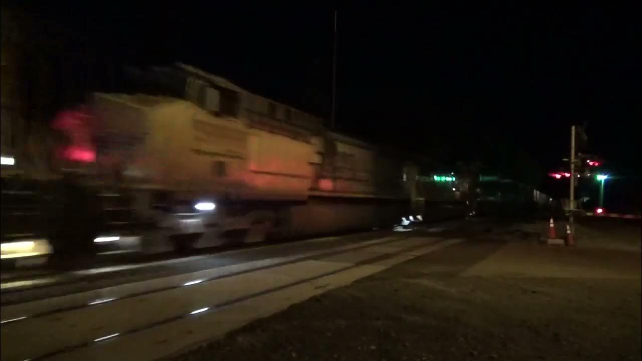 (Northbound) Union Pacific Intermodal Train passes through the South 19TH Street Railroad ...