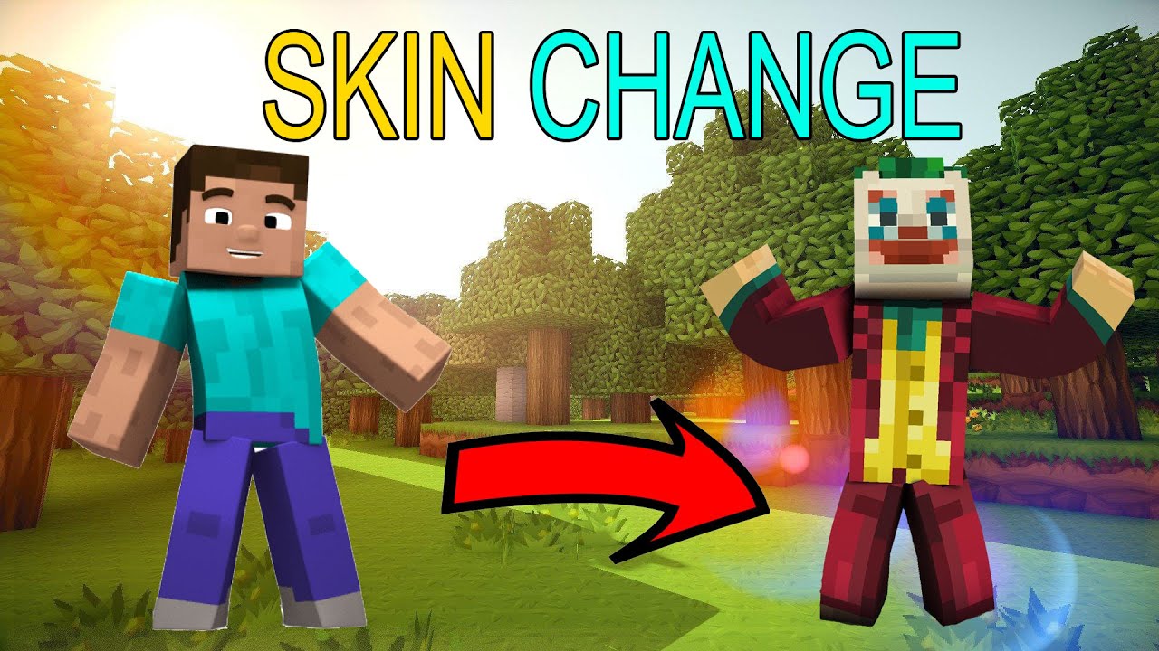 How to change skin in minecraft | skin change | minecraft hindi - YouTube